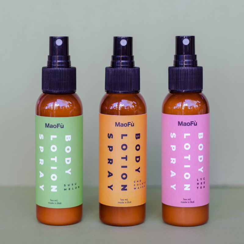 Jual MAOFU "THE TRIPLETS" SERIES BODY LOTION SPRAY | Shopee Indonesia