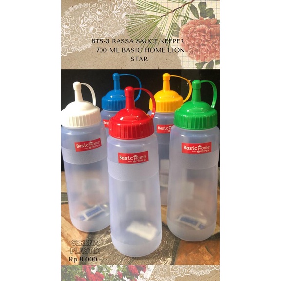 Jual BTS-3 RASSA SAUCE KEEPER 700 ML BASIC HOME LION STAR | Shopee ...
