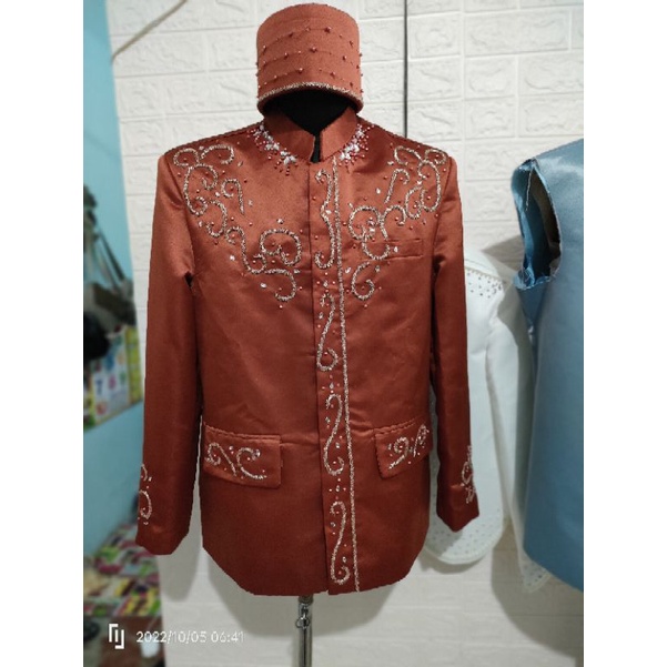 Jual Beskap Bapa besan motif mewah/Beskap pengantin bisa COD | Shopee ...