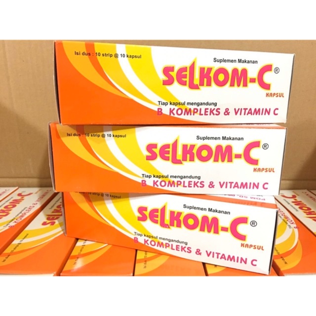 Jual Selkom C Kapsul Multivitamin, Suplemen, Vitamin C | Shopee Indonesia