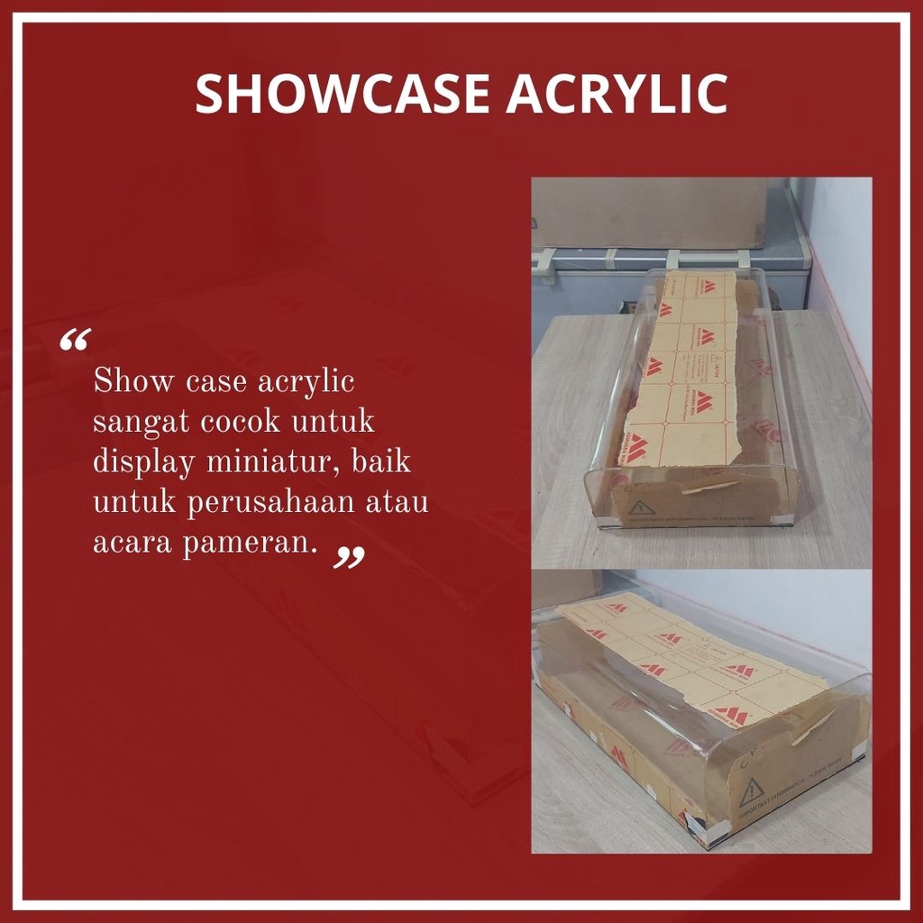 Jual Akrilik Kotak Akrilik Showcase Acrylic Box Acrylic Tempat ...