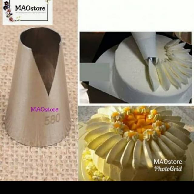 Jual MAOSTORE SPUIT WILTON 580 LARGE PIPING TIP KOREAN BUTTERCREAM KW1 ...
