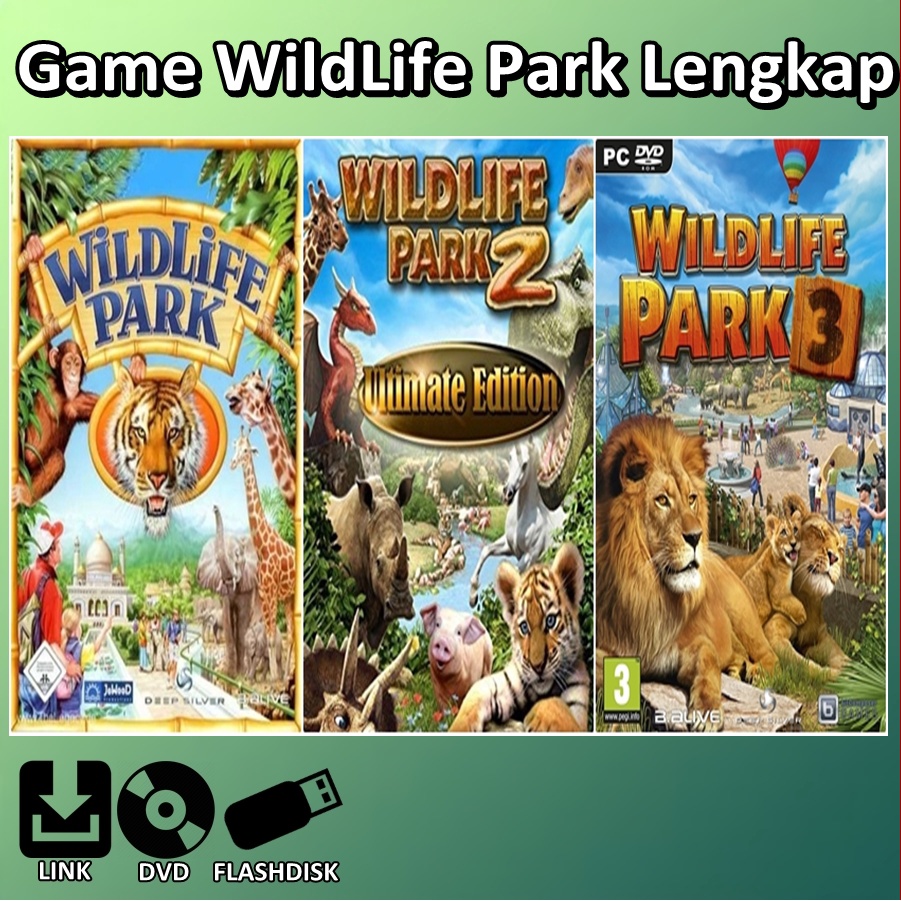 Jual WildLife Park Lengkap 1 2 3 Full DLC Game untuk PC Laptop | Shopee ...