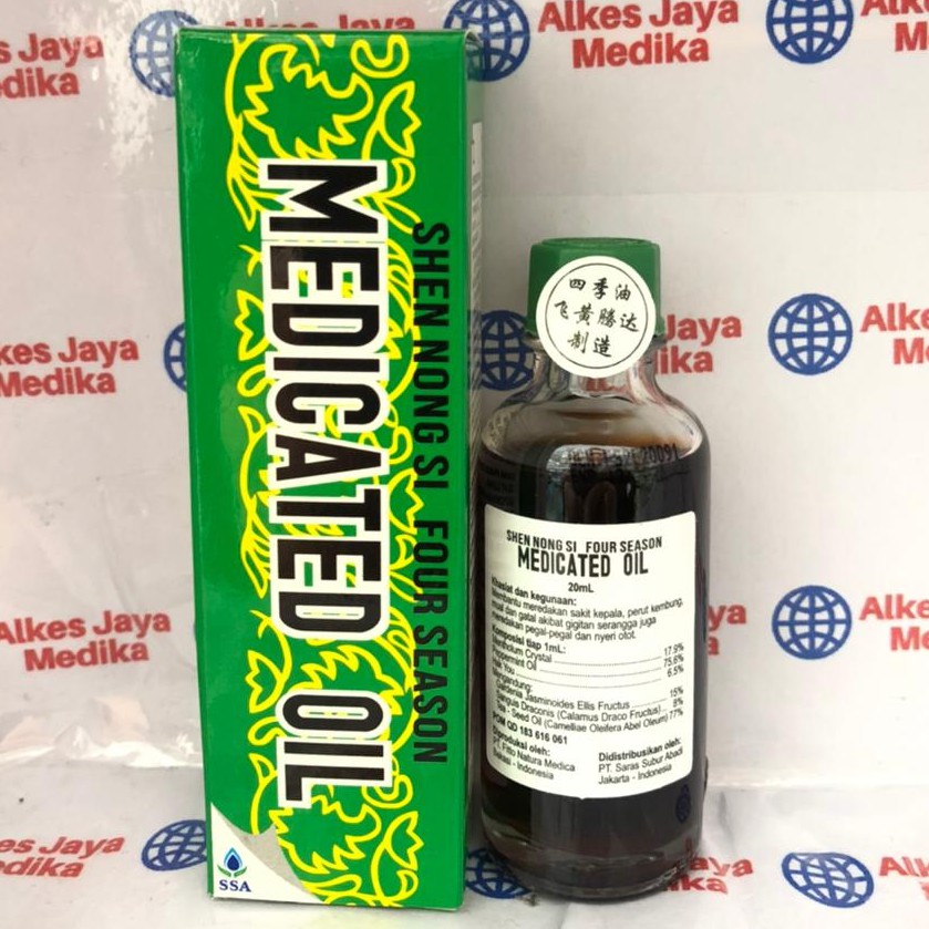 Jual Shen Nong Si Four Season Medicated oil 20 ml | Shopee Indonesia