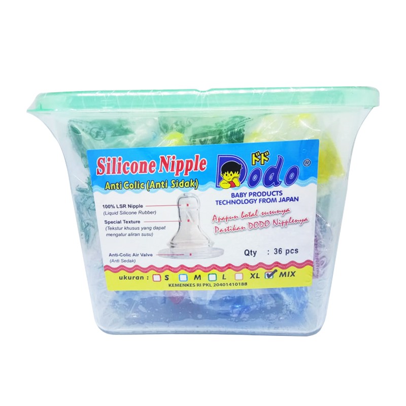 Jual Dot Nipple SIlicone Dodo Ukuran mix isi 36 pcs | Shopee Indonesia