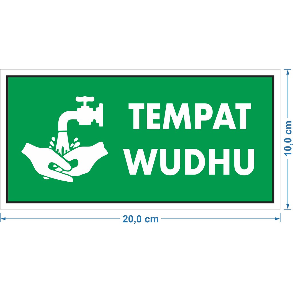 Jual STIKER VINYL TEMPAT WUDHU | Shopee Indonesia