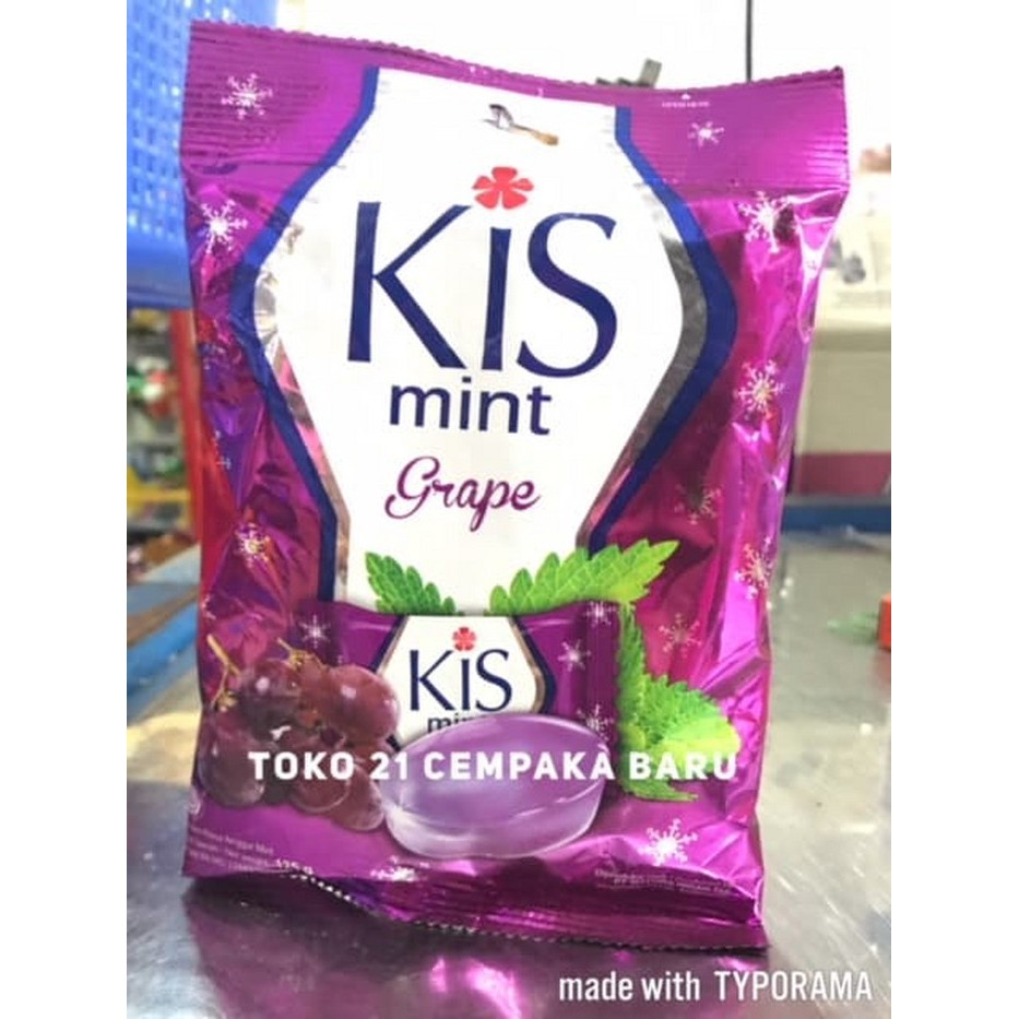 Jual Permen KISS Mint GRAPE UNGU 1 Bungkus | ANGGUR Permen Kis Candy ...