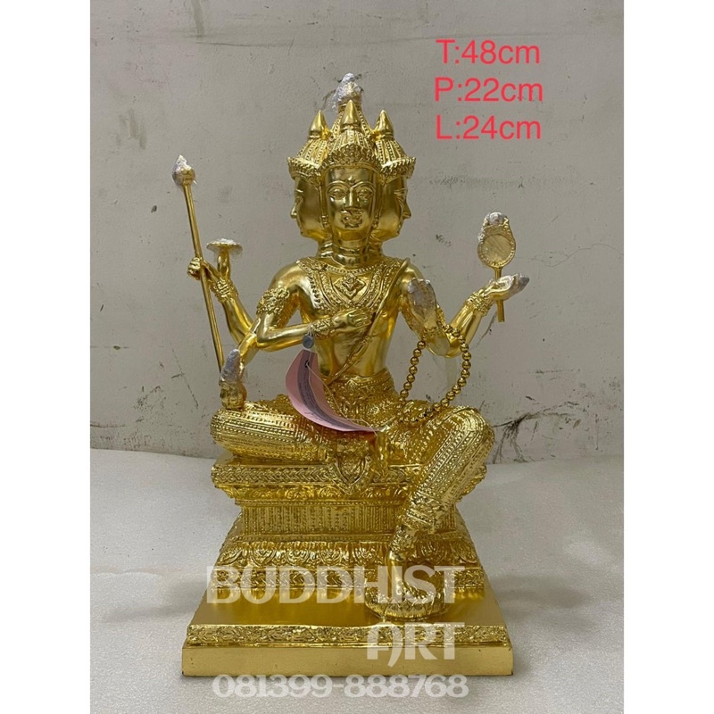 Jual Patung se mien fo / phra prom/ si mian fo / 4 face buddha 48 cm ...