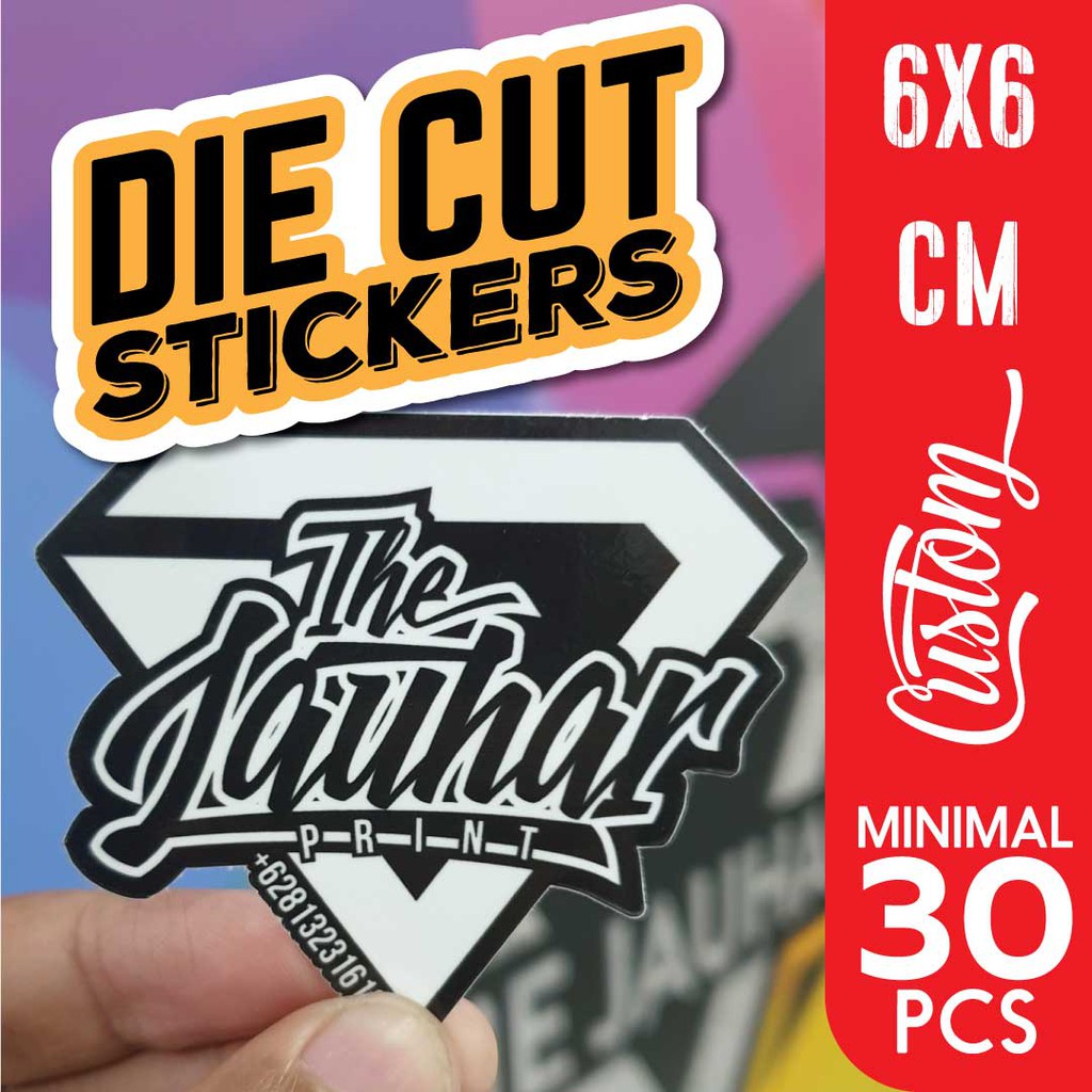 Sticker Vinyl Custom Die Cut / Sticker Diecut / Cetak Stiker / Sticker ...