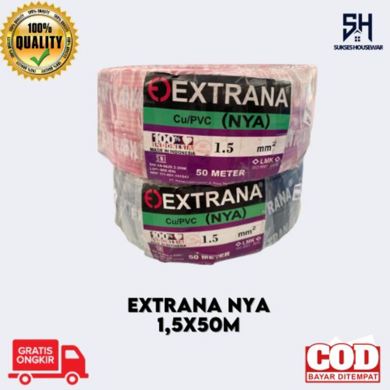 Jual Kabel NYA 1,5 x 50M Extrana | Shopee Indonesia