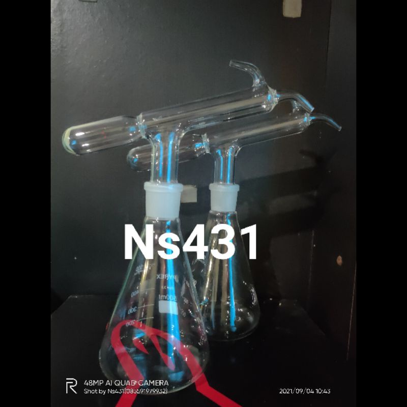 Jual automatic pipette 25ml + erlenmeyer flask 500ml pyrex | Shopee ...