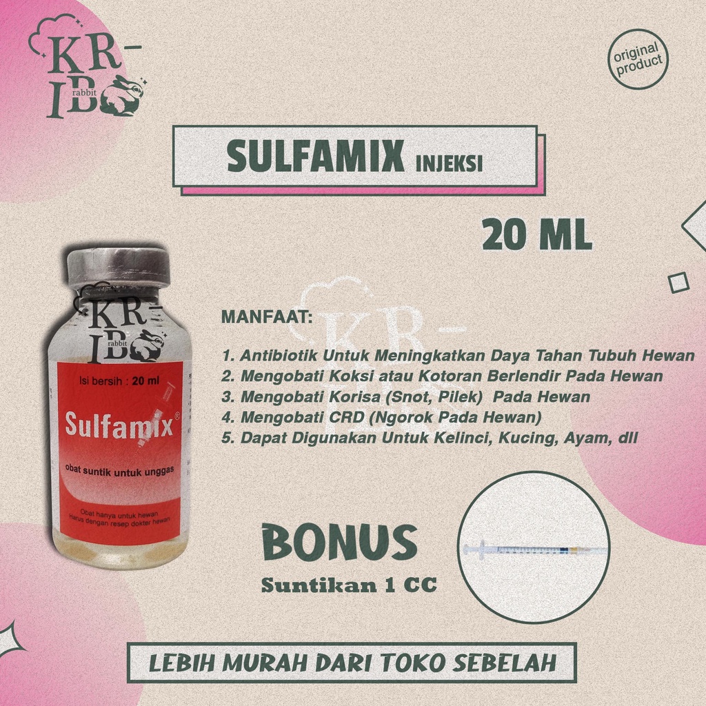 Jual Sulfamix - Obat Kotoran Berlendir Hewan Koksi Kelinci Unggas ... Jual Sulfamix - Obat Kotoran Berlendir Hewan Koksi Kelinci Unggas ...