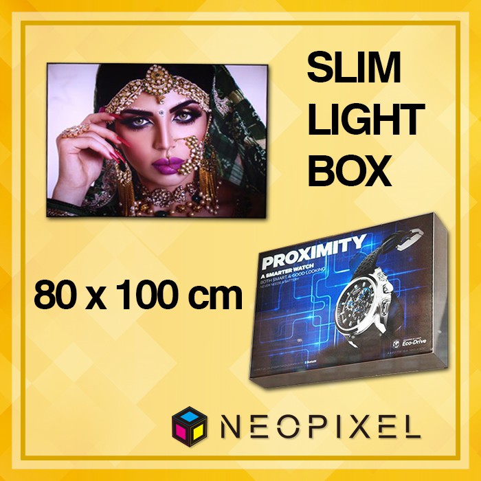 Jual NEON BOX CUSTOM 80X100 CM LIGHT BOX LED LIGHT BOX DISPLAY TANPA ...