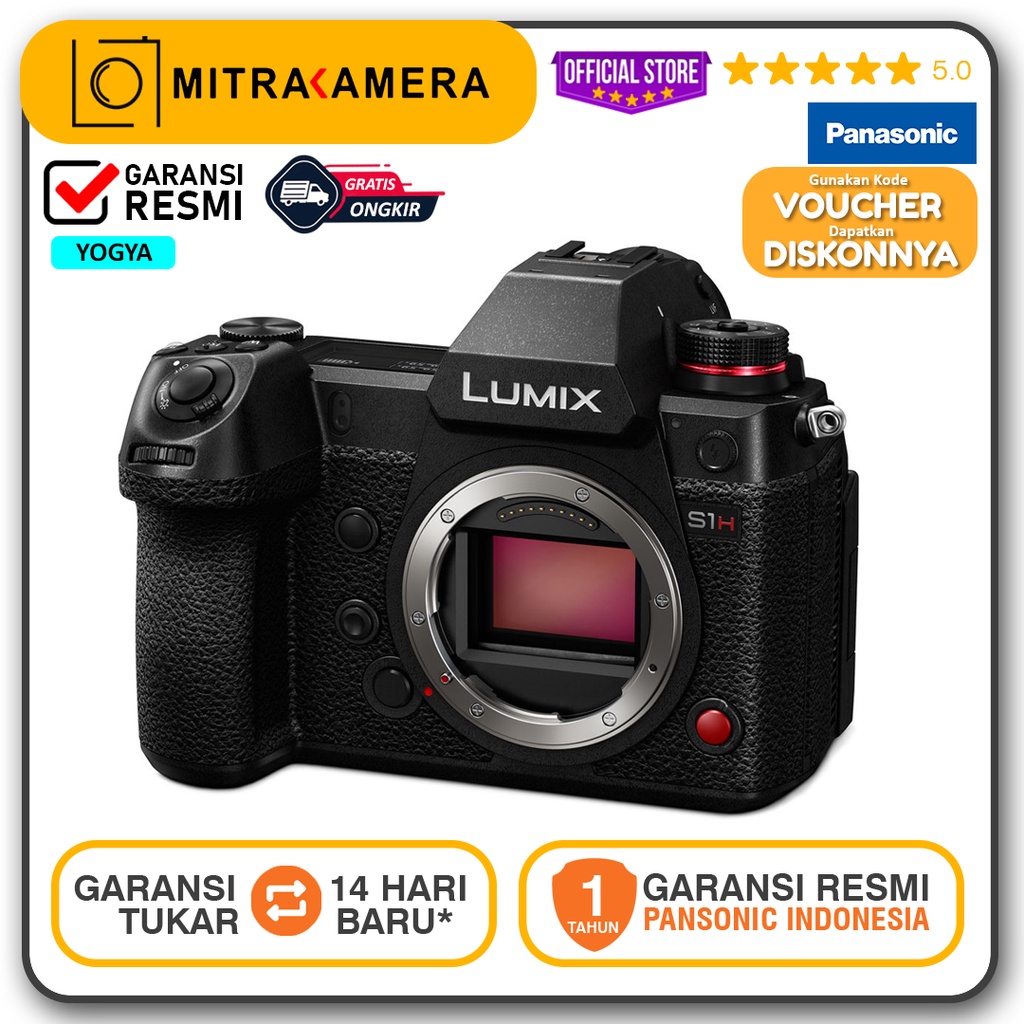 Jual Panasonic Lumix DC-S1H / Panasonic S1H Body / Lumix S1H Body Only | Shopee Indonesia