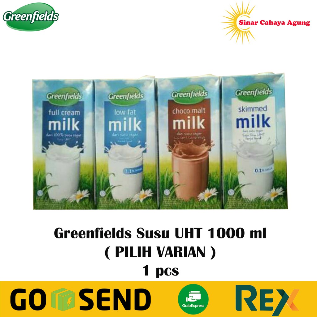 Jual Susu UHT Greenfields 1 liter | Shopee Indonesia