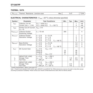 Jual ORIGINAL TRANSISTOR ST13007 STMICROELECTRONICS 13007A High Voltage High Speed NPN ...