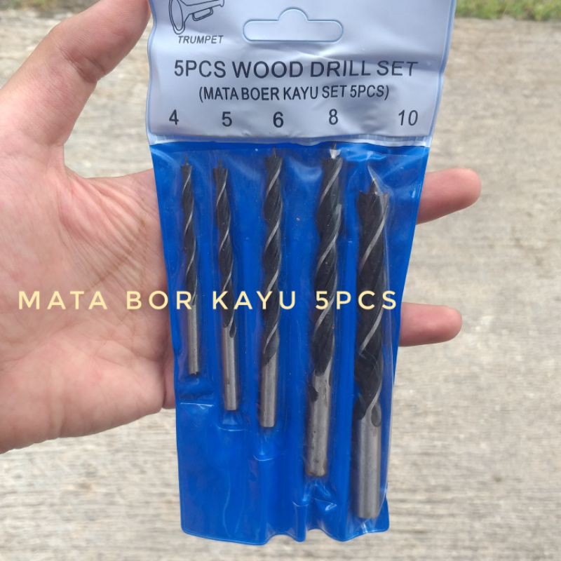 Jual Mata bor kayu set 5pcs | Shopee Indonesia