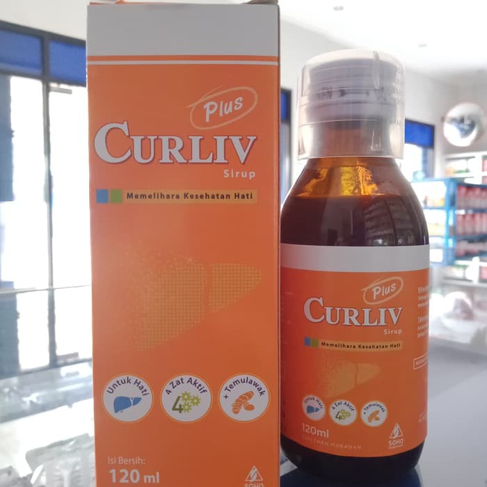 Jual CURLIV PLUS SYRUP 120 ML vitamin hati penambah napsu makan bisa ...