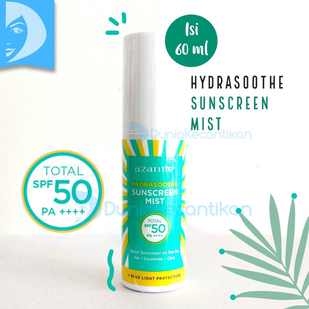 Jual Azarine Hydrasoothe Sunscreen Mist SPF50 PA++++ With Blue Light ...