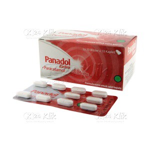 Jual Panadol Obat Sakit Kepala isi 10 tab Extra Merah | Shopee Indonesia