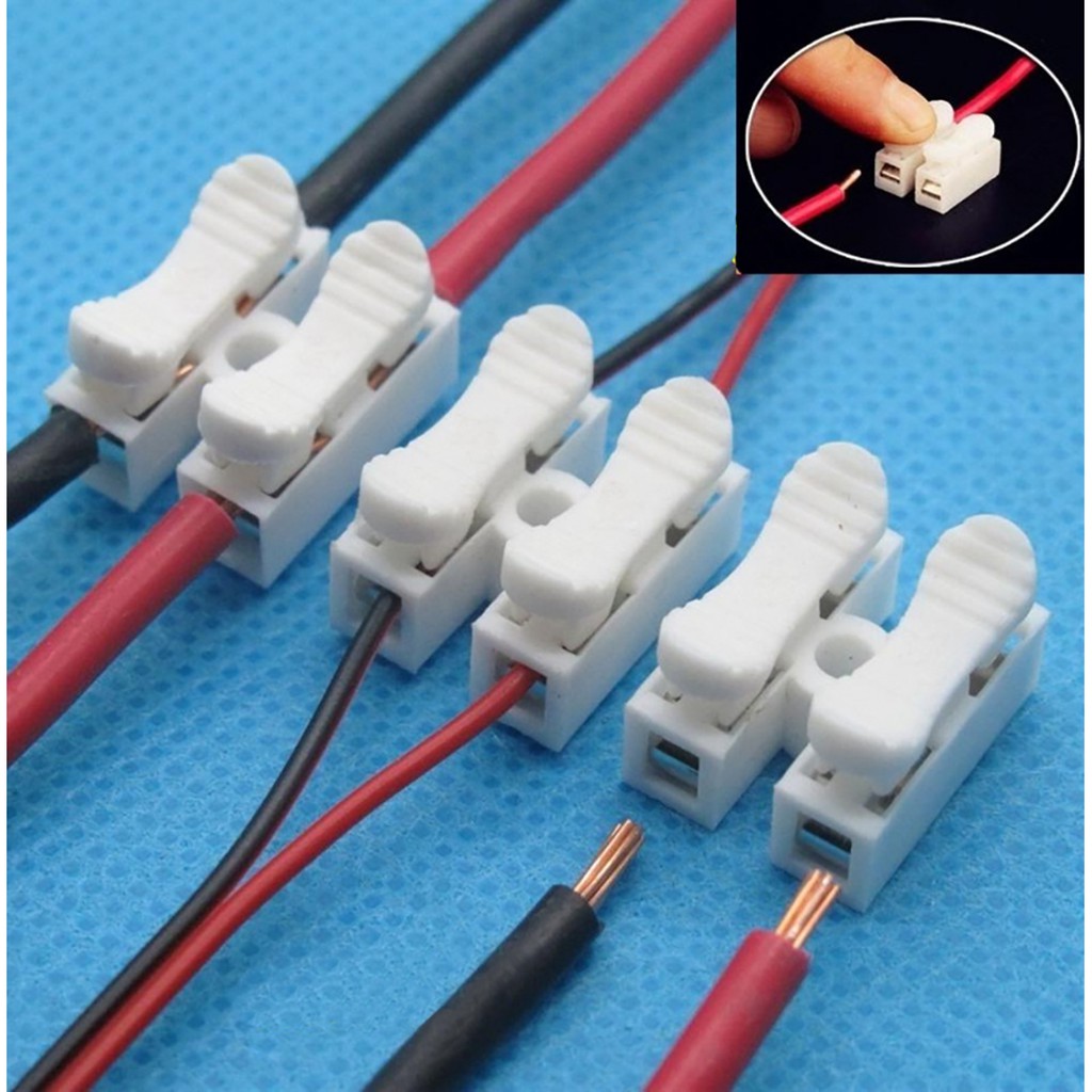 Jual Klip Sambungan Kabel listrik / Quick Connect 2 Terminal Sambungan ...