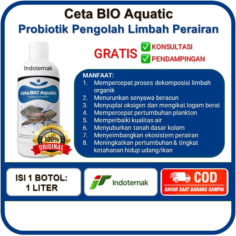 Jual Cetabio Aquatic - Probiotik Ikan Dan Udang Probiotik Pengolah ...