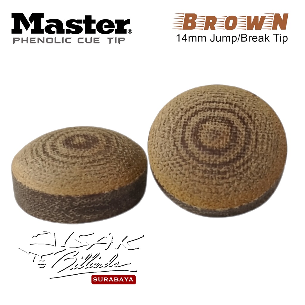 Jual Brown Phenolic Jump Break Tip - Cue Tips Bola Loncat Billiard ...