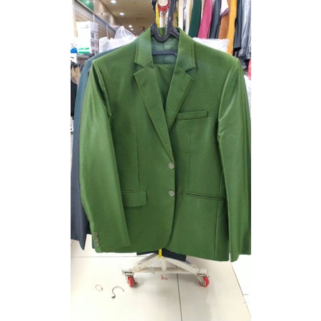Jual setelan jas hijau daun jas pengantin jas pria formal jas wedding jas slim fit jas pesta jas ...