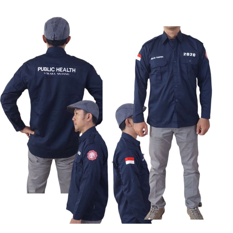 Jual Kemeja panjang custom Bordir/Kemeja lengan panjang PDL PDH/ Kemeja custom Bordir | Shopee ...