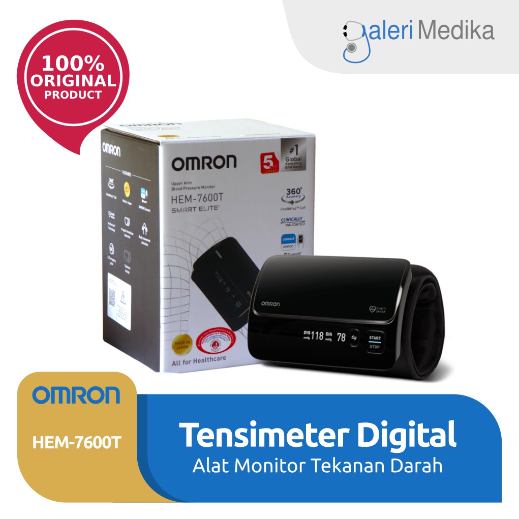 Omron HEM-7600T / 7600T / 7600 T - Tensimeter Digital Lengan Dengan ...