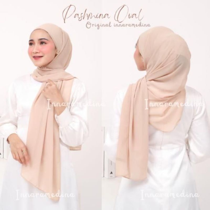 Jual PASHMINA OVAL ORI INNARA BEST SELLER CANTIK KEKINIAN TREND HIJAB ...