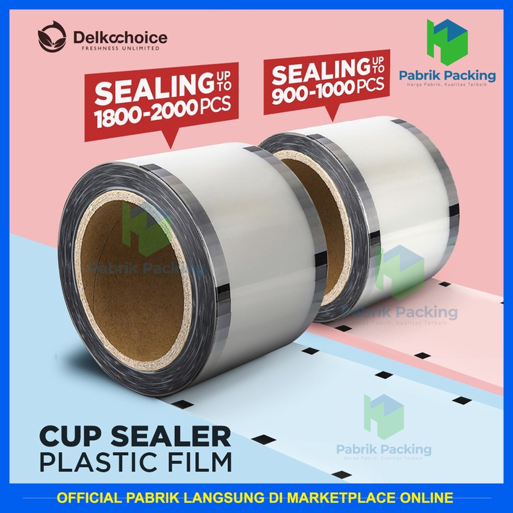Jual Plastik Lid Cup Sealer Film / Seal Press Tutup Gelas Plastik Per Roll | Shopee Indonesia