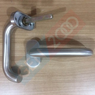 Jual Set Handel Kunci Pintu Aluminium Lockcase Set Door Lever Handle ...