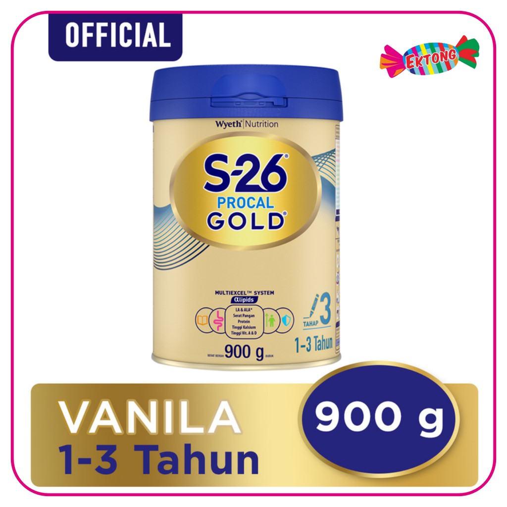 Jual S26 PROCAL GOLD 3 900GR | Shopee Indonesia