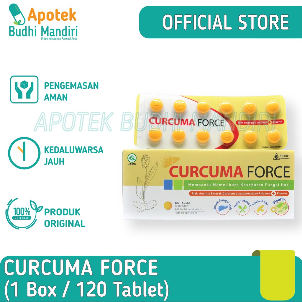 Jual Curcuma Force Tablet (1 Strip) Indonesia|Shopee Indonesia