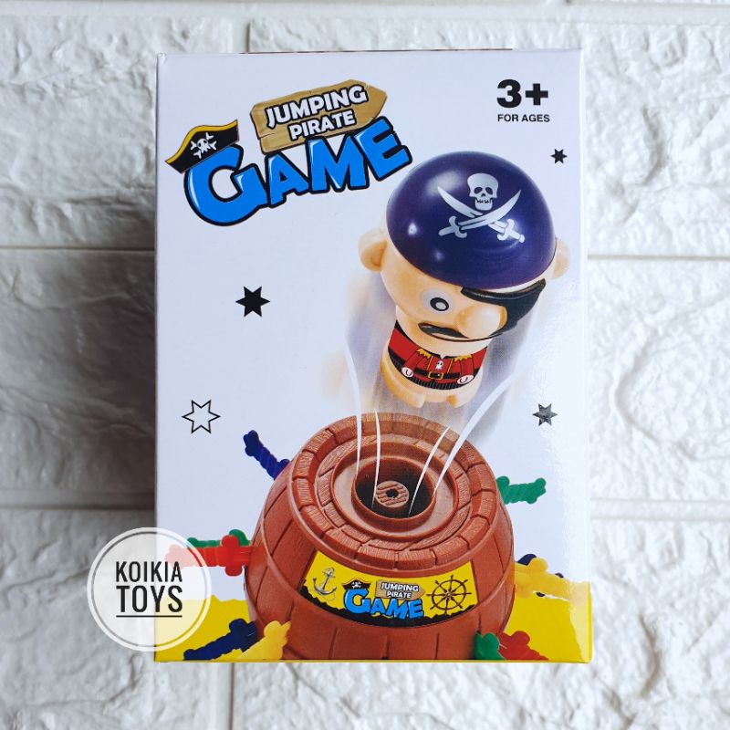 Jual Mainan anak mini jumping pirates barrel bajak laut loncat | Shopee ...