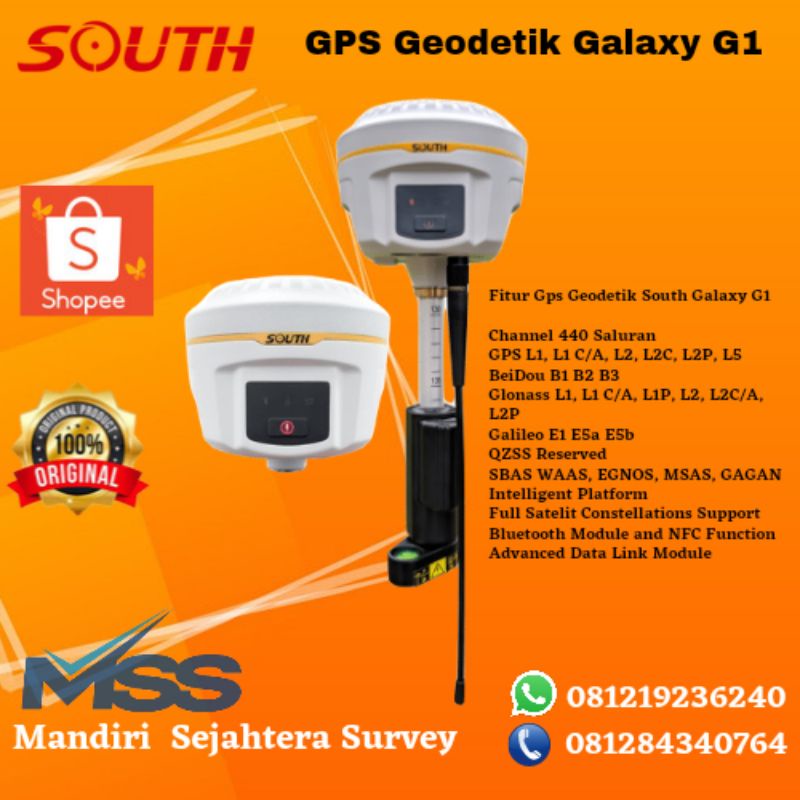 Jual Gps Geodetic SOUTH GALAXY G1 WHITE RTK GNSS | Shopee Indonesia