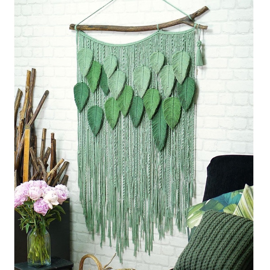 Jual Macrame leaf /makrame daun | Shopee Indonesia