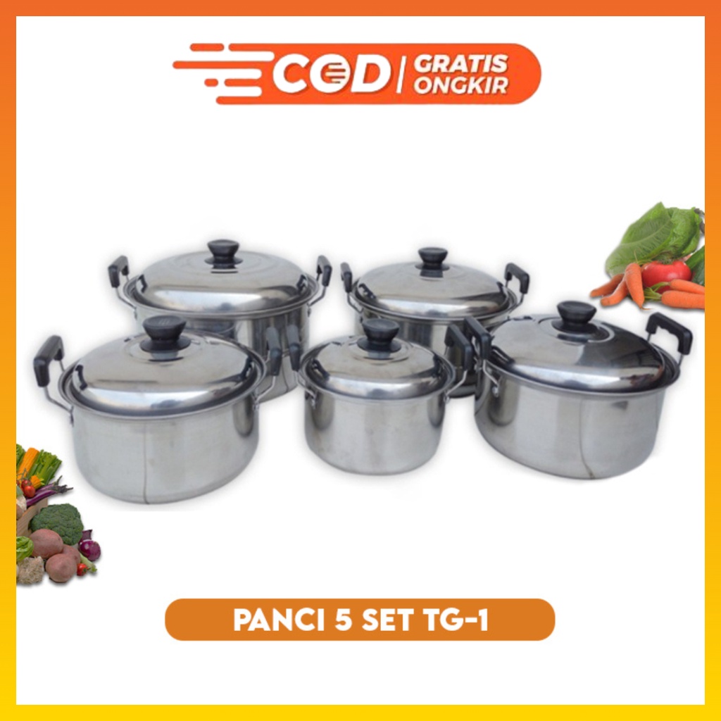Jual Panci 5 Set Panci Kukusan Stainleessteel Panci Kukus Streamer ...