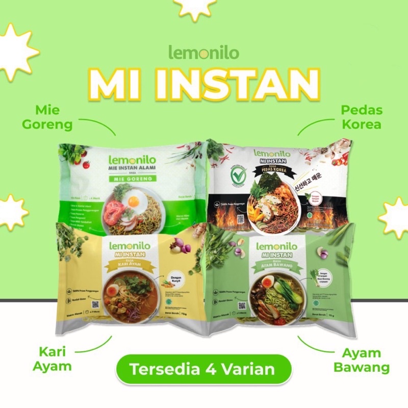 Jual MI INSTANT LEMONILO KUAH GORENG KARI PEDAS KOREA | Shopee Indonesia