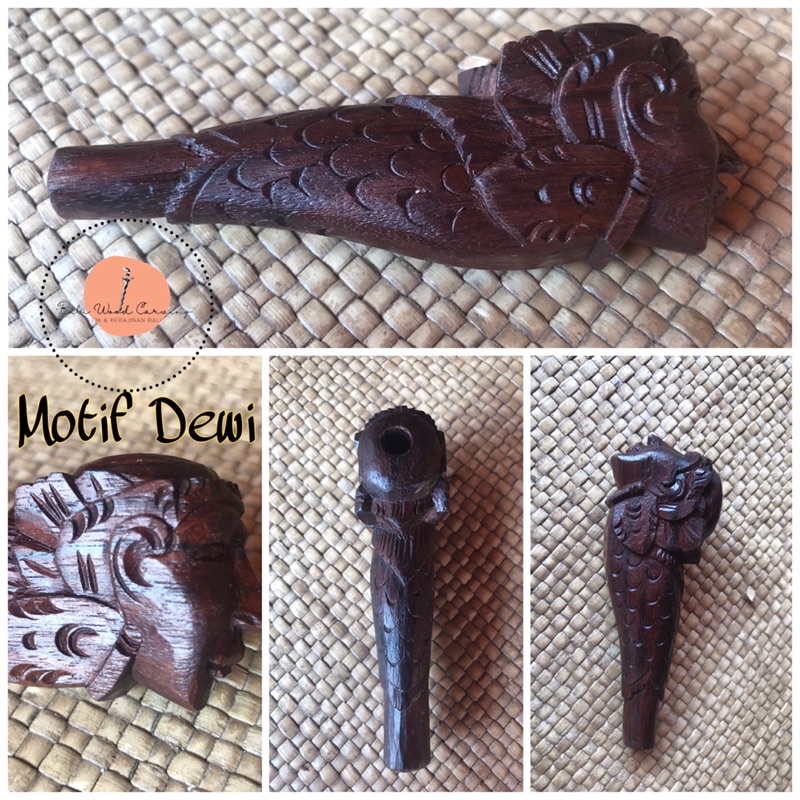 Jual Pipa Rokok Kayu / Cangklong motif ukiran (8cm-12cm) unik dan murah ...
