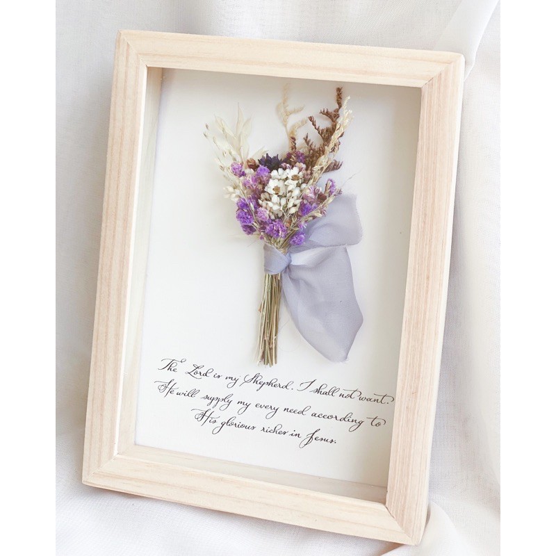 Jual Dried Flowers Frame Bingkai Bunga Kering 5r Shopee Indonesia