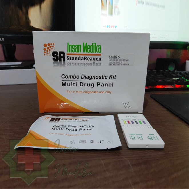 Alat Cek Narkoba 6 Parameter Murah Akurat Merek Standa Reagen (SR) Isi ...