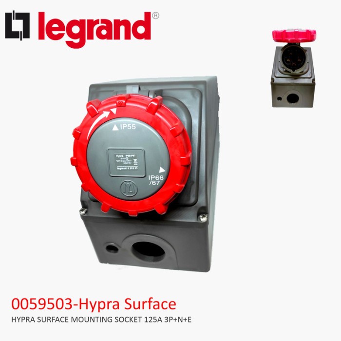 Jual LEGRAND HYPRA SURFACE MOUNTING SOCKET 125A 3P+N+E | Shopee Indonesia