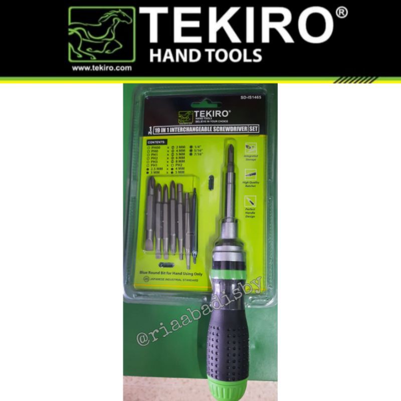 Jual OBENG RATCHET 19 IN 1 TEKIRO || SCREWDRIVER SET TEKIRO | Shopee ...
