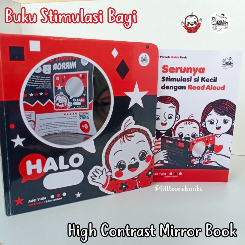 Jual High Contrast Mirror Book for baby and kids / buku high contrast ...