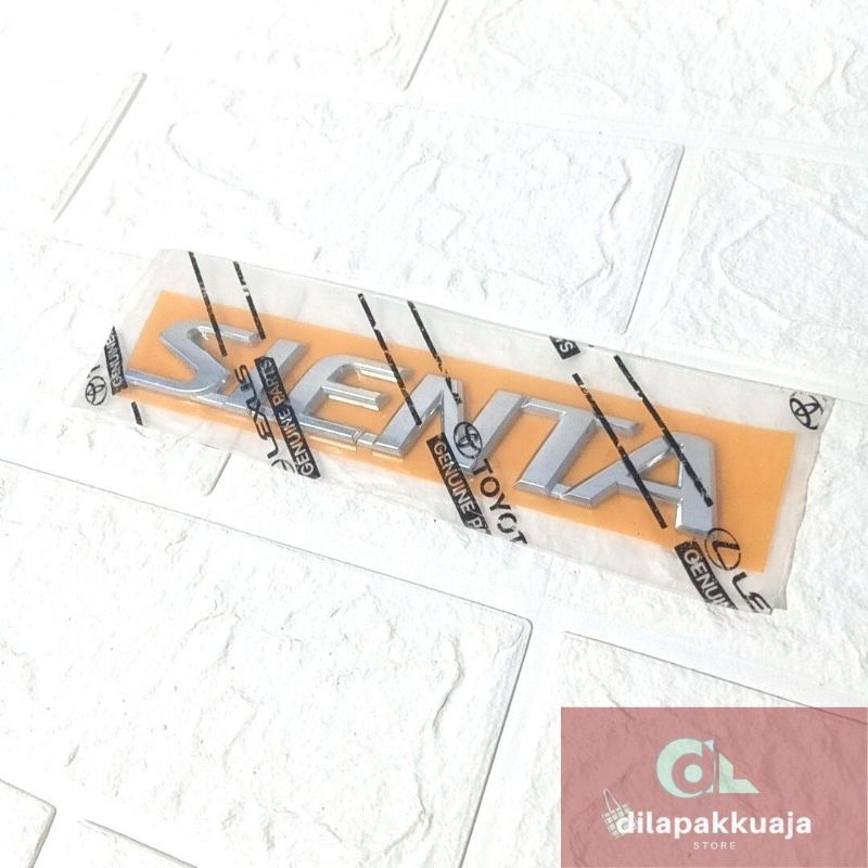 Jual Emblem Sienta / Logo Emblem/ Tulisan Logo Bagasi Tempelan Chrome ...