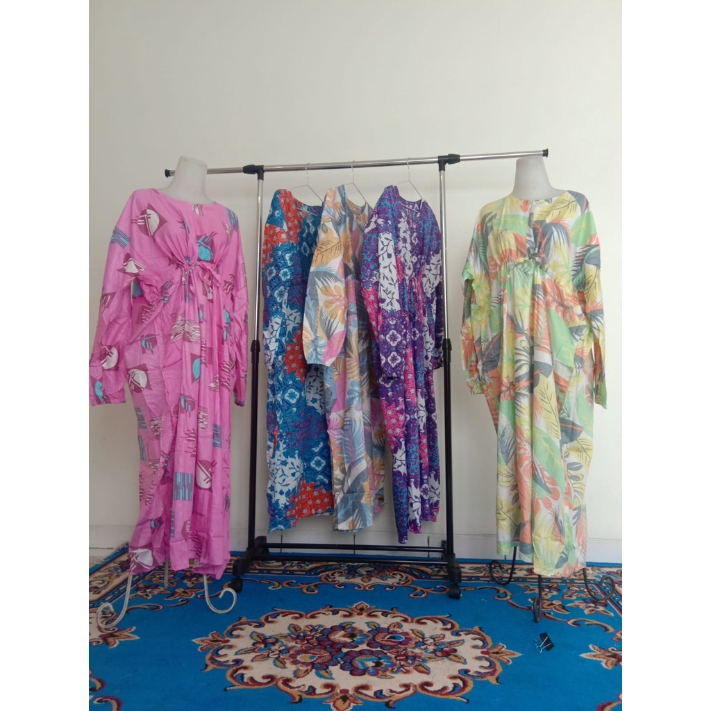 Jual Kaftan Daster Daily LD 150 Motif Random (ecer) | Shopee Indonesia