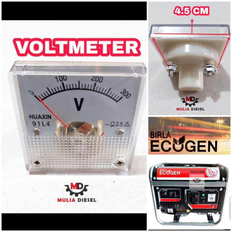 Jual Voltmeter Pengukur Voltase Genset Generator 2TAK 4TAK ET1500 ET950 | Shopee Indonesia