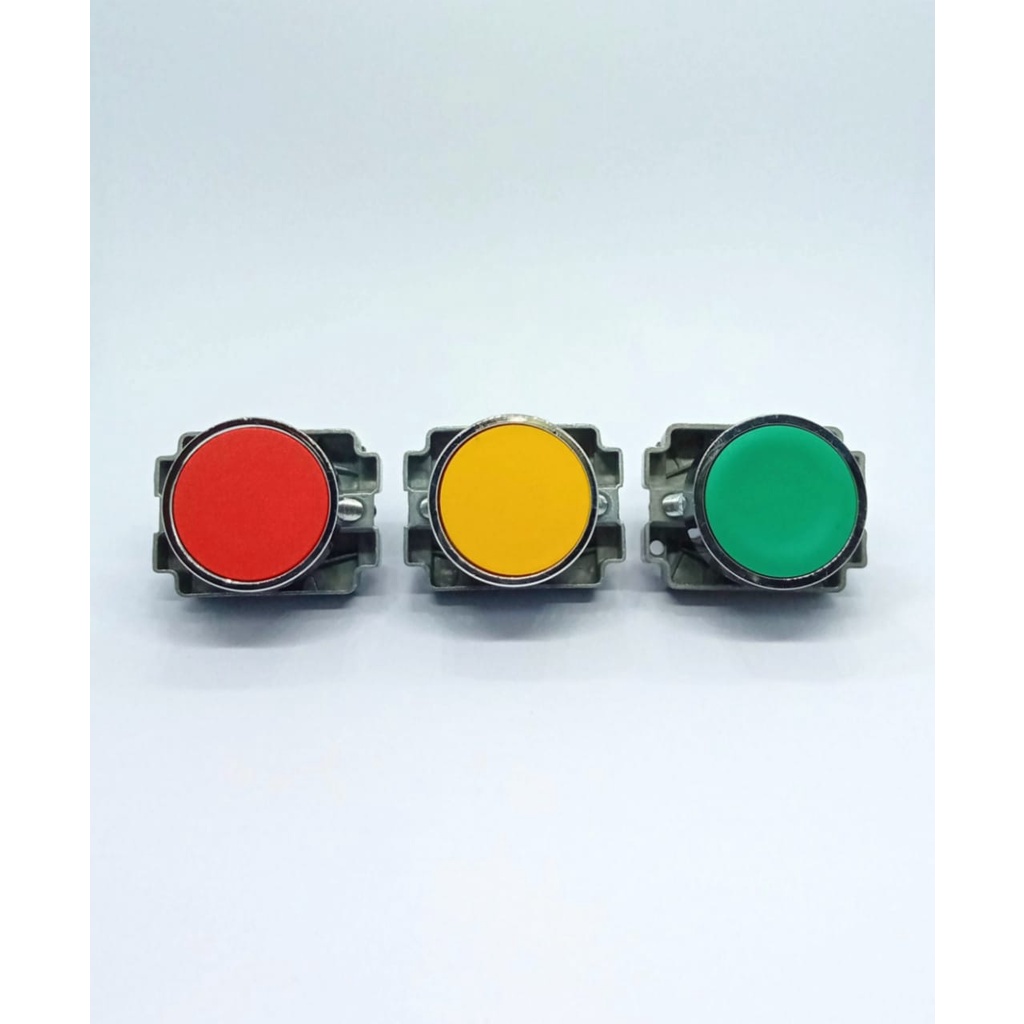 Jual Push Button 22mm Membal LAY5 Biru Kuning Putih Hitam-Tombol ON OFF ...